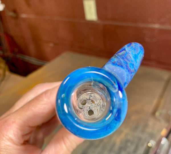 Bowl blue amber purple – Fluid Glass Store